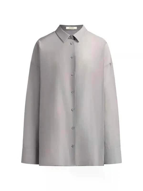 12 STOREEZ Buttoned Shirt - Grey