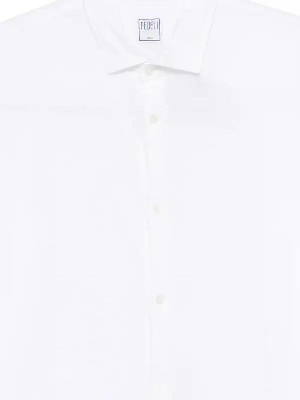 Fedeli Buttoned Shirt - White