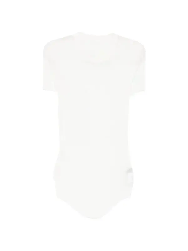 JULIUS Ribbed T-shirt - Neutrals