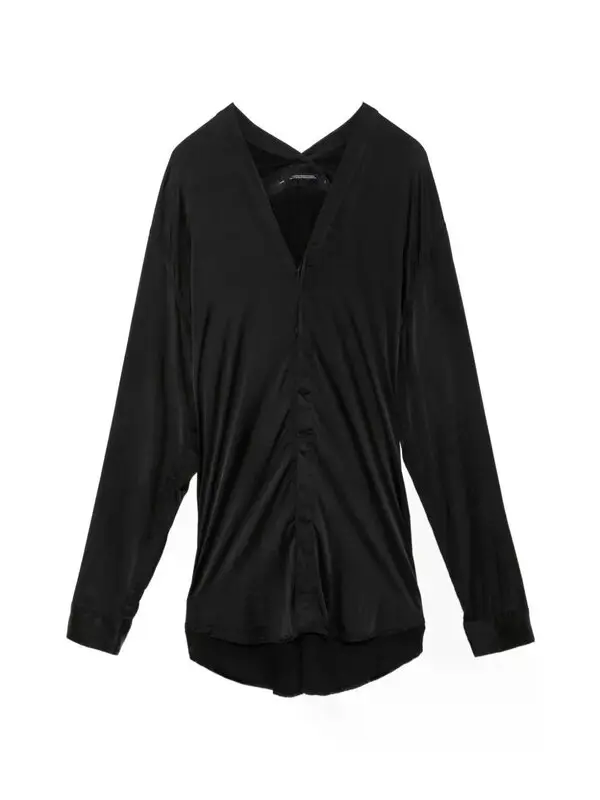 JULIUS V-neck Shirt - Black