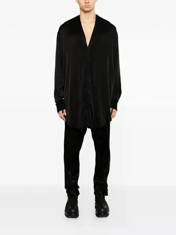 JULIUS V-neck Shirt - Black