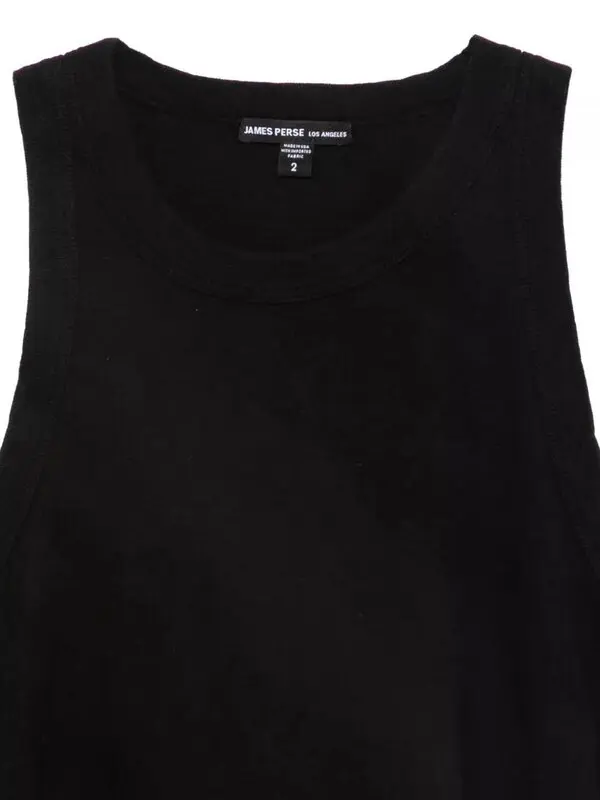 JAMES PERSE Round-neck Sleeveless Tank Top - Black