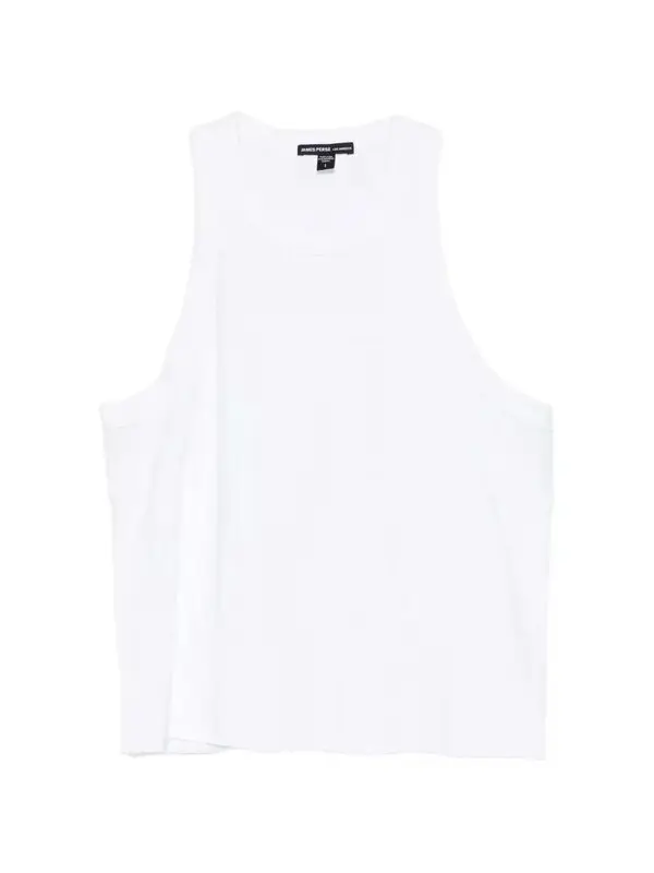 JAMES PERSE Sleeveless Ribbed Tank Top - White