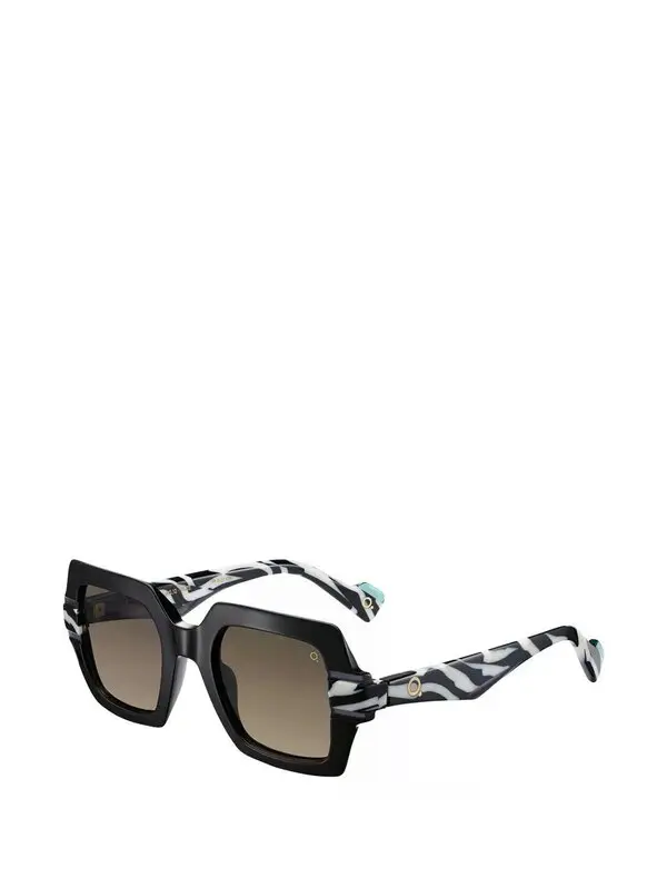 ETNIA BARCELONA Zebra-pattern Square Frame Sunglasses