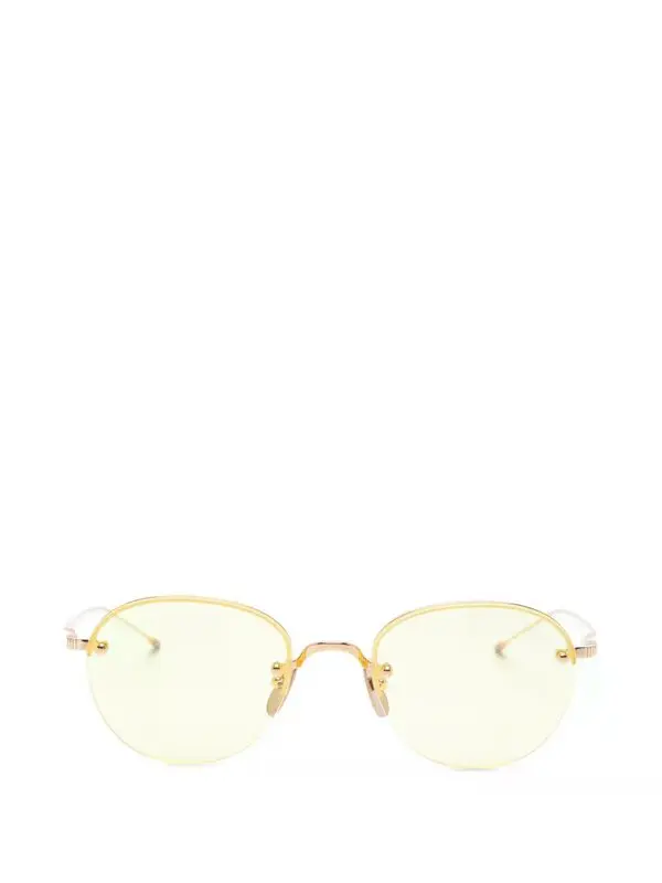 Thom Browne Round-frame Sunglasses - Gold