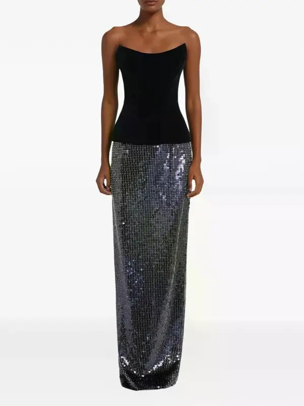 Safiyaa Aiden Corset-style Maxi Dress