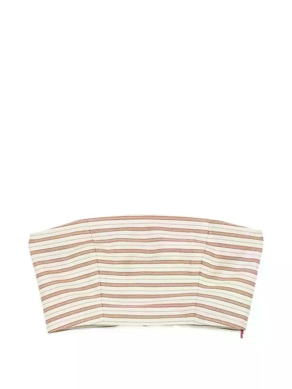 Antonio Marras Striped Bandeau Top - Neutrals