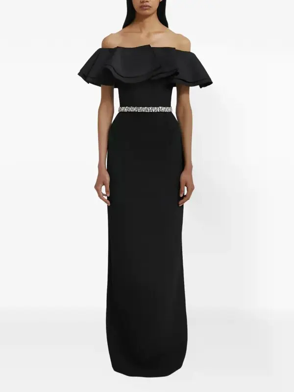 Safiyaa Ryan Off-the-shoulder Maxi Dress - Black