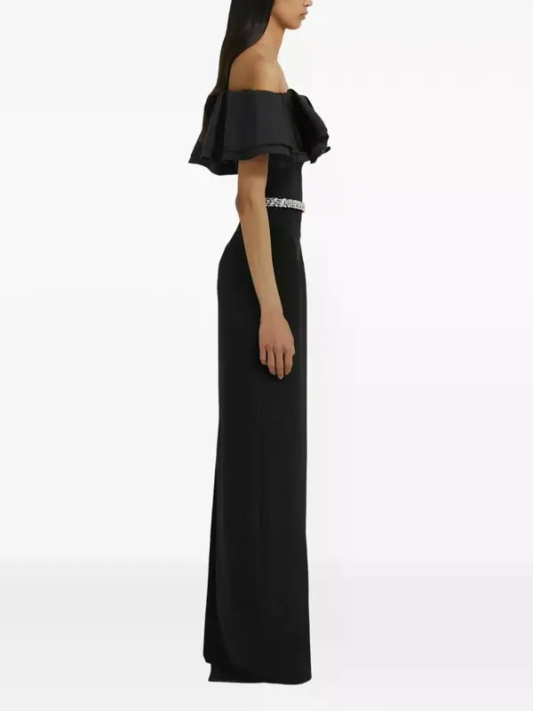 Safiyaa Ryan Off-the-shoulder Maxi Dress - Black