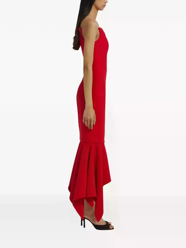 Safiyaa Tegan Asymmetric Midi Dress