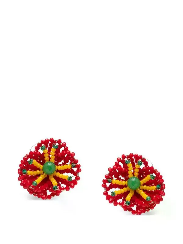 Rosantica Codette Beaded Earrings - Red