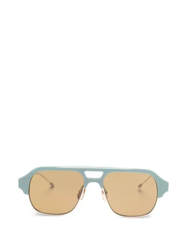 Thom Browne Pilot-frame Sunglasses - Gold