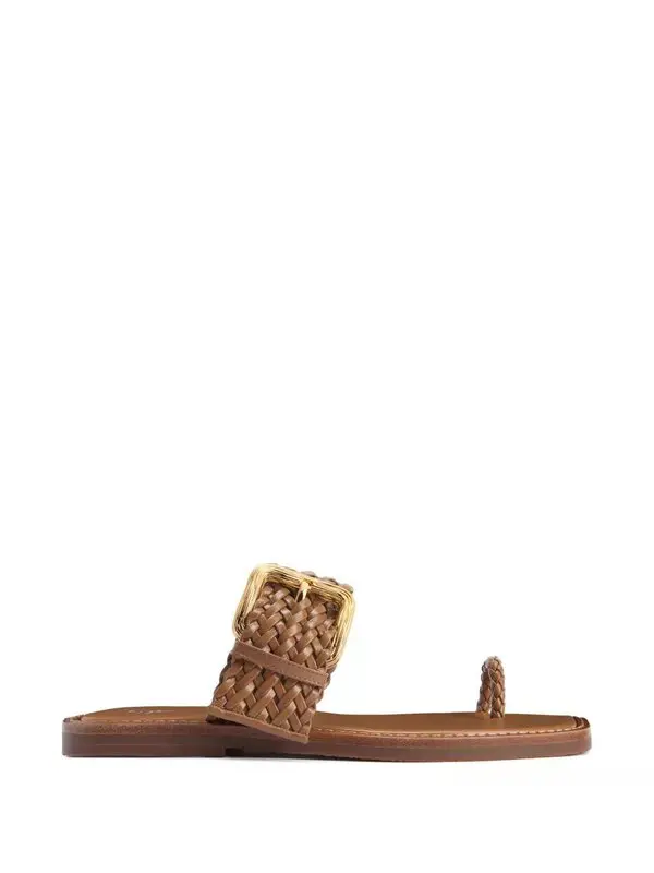 GIUSEPPE ZANOTTI Crista Flat Sandals - Brown