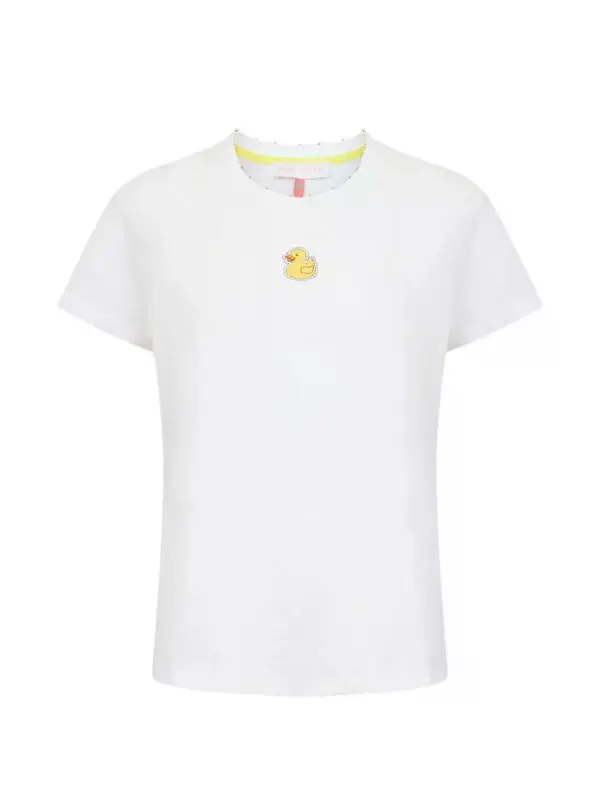 Mira Mikati Duck-embroidered T-shirt - White