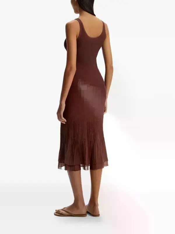 12 STOREEZ Pleated Midi Skirt