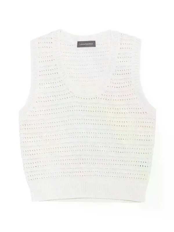 Lorena Antoniazzi Open Knit Top - Neutrals