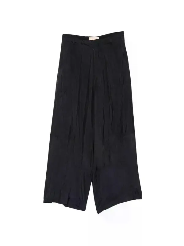 Plan C Pocket Belt-loop Palazzo Pants