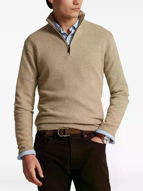 Polo Ralph Lauren Half-zip Sweater - Neutrals