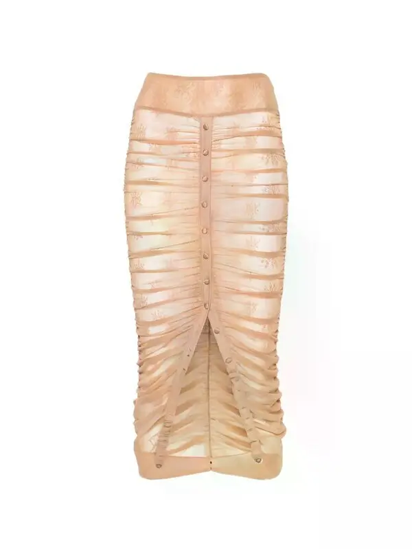 Antonio Marras Button-detailed Midi Skirt - Neutrals