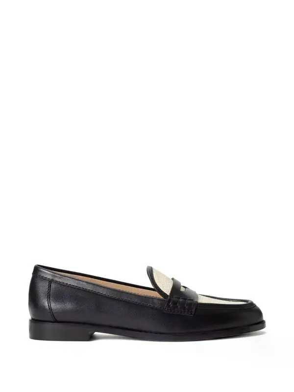 Ralph Lauren Leather Loafers - Black
