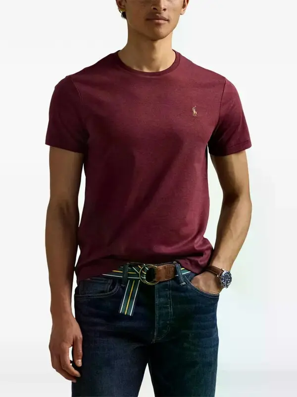 Polo Ralph Lauren Embroidered-logo T-shirt - Red