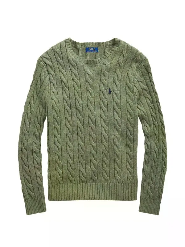 Polo Ralph Lauren Cable-knit Crew-neck Sweater - Green