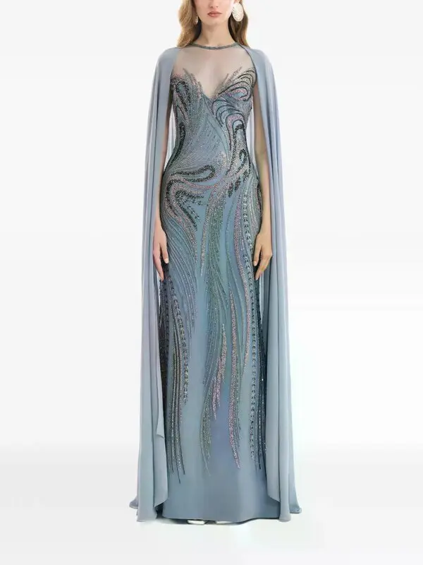 GEMY MAALOUF Beaded Maxi Dress