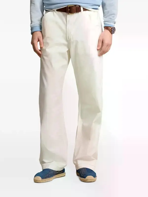 Polo Ralph Lauren Logo Patch Trousers - Neutrals