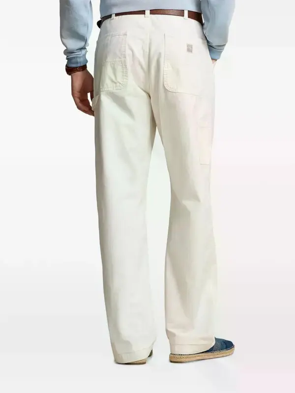 Polo Ralph Lauren Logo Patch Trousers - Neutrals