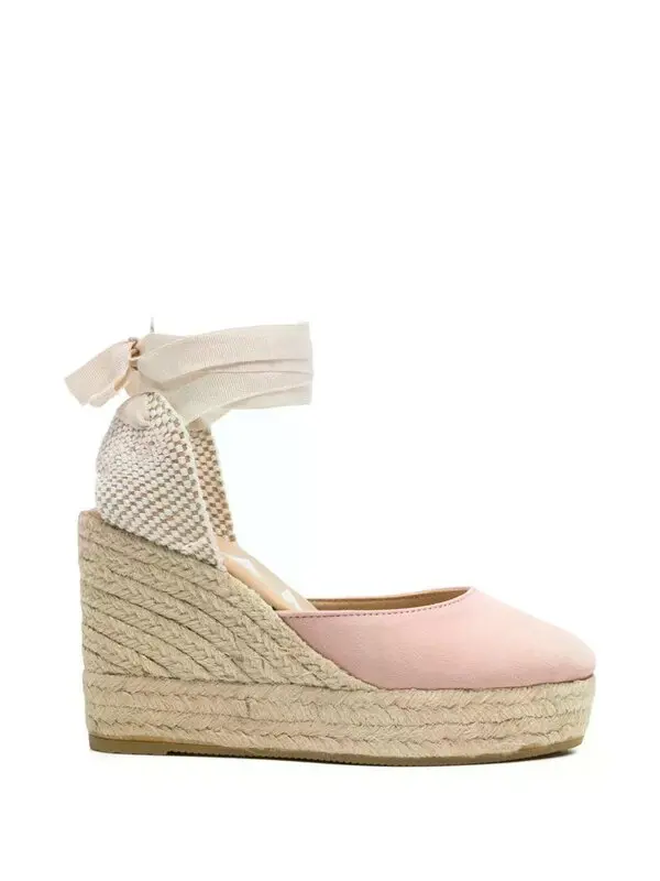 Manebí Tie-fastening Wedge Espadrilles - Pink
