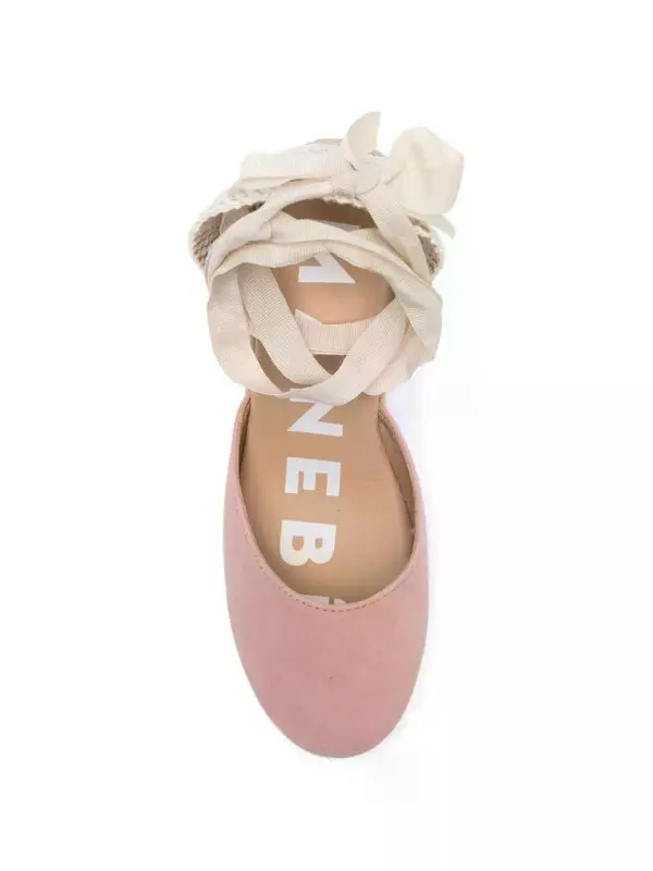 Manebí Tie-fastening Wedge Espadrilles - Pink