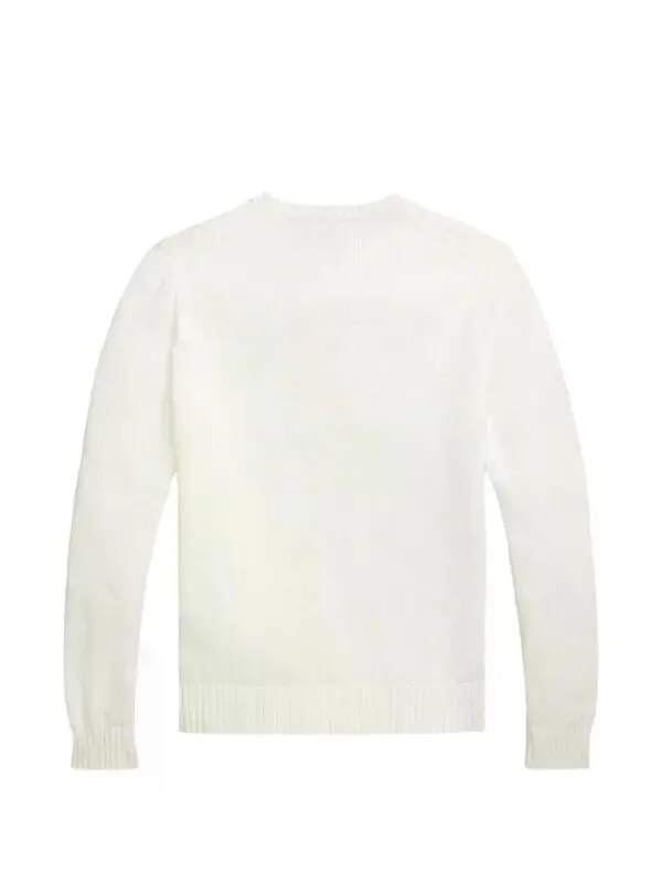 Polo Ralph Lauren Logo-embroidered Crew-neck Sweater - Neutrals
