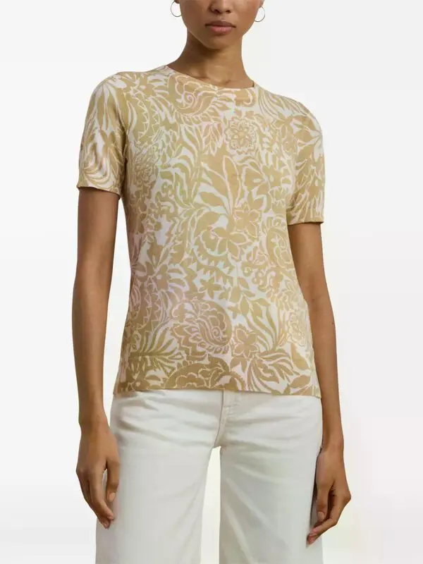 Ralph Lauren Floral Print Top - Neutrals