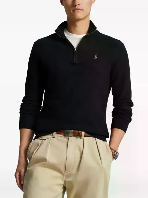 Polo Ralph Lauren Half-zip Sweater - Black