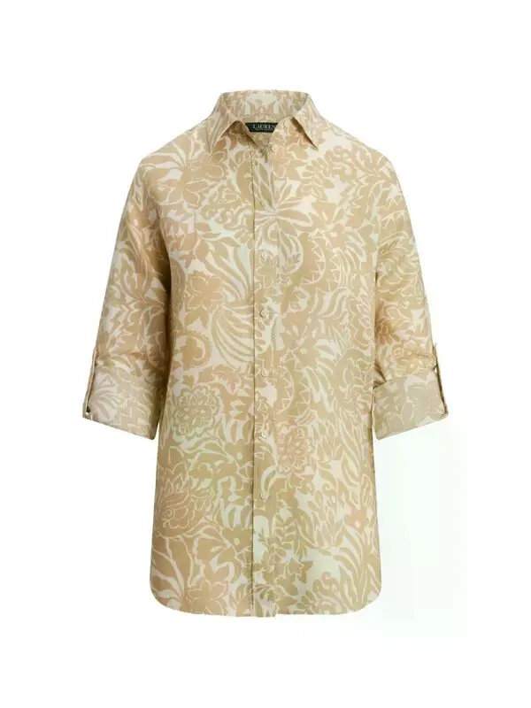 Ralph Lauren Floral Print Shirt - Neutrals