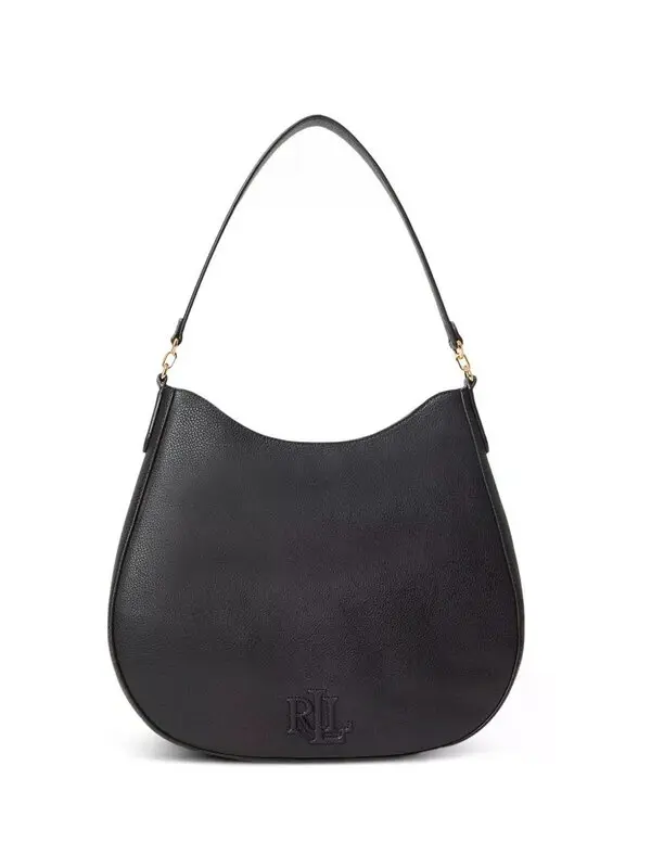 Ralph Lauren Logo-embossed Shoulder Bag - Black