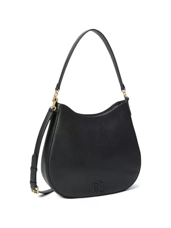 Ralph Lauren Logo-embossed Shoulder Bag - Black