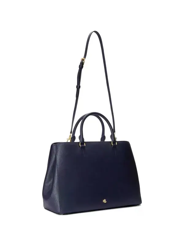 Ralph Lauren Large Hanna Leather Crossbody Bag - Blue