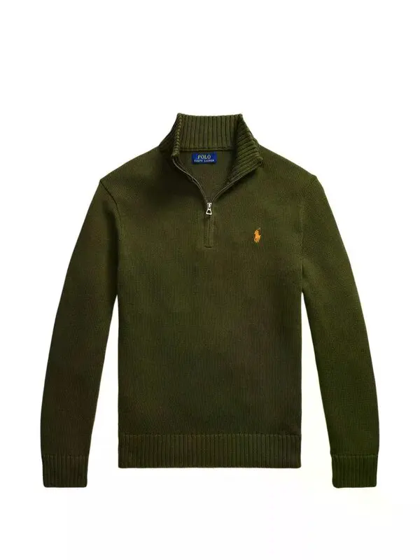 Polo Ralph Lauren Half-zip Long-sleeve Sweater - Green