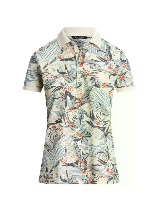 Ralph Lauren Printed Polo Top - Neutrals