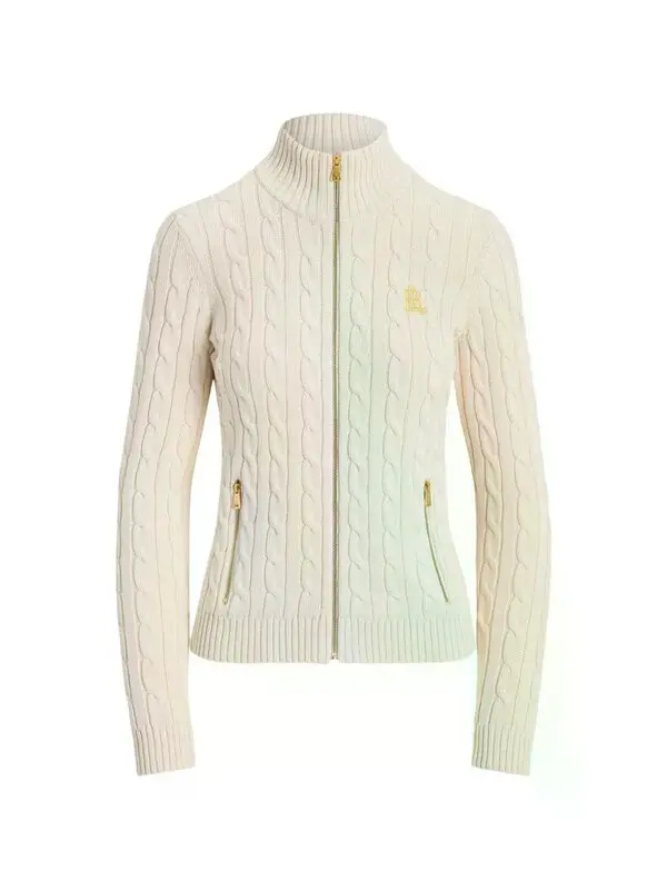 Ralph Lauren Cable-knit Zipped Jacket - Neutrals