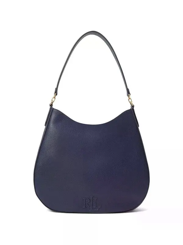 Ralph Lauren Embossed-logo Shoulder Bag - Blue
