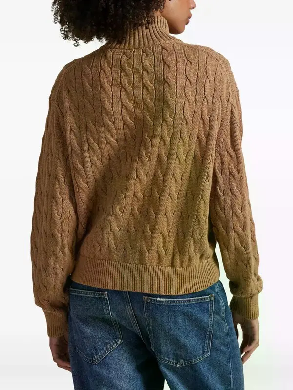 Polo Ralph Lauren Cable-knit Zip Sweater - Neutrals