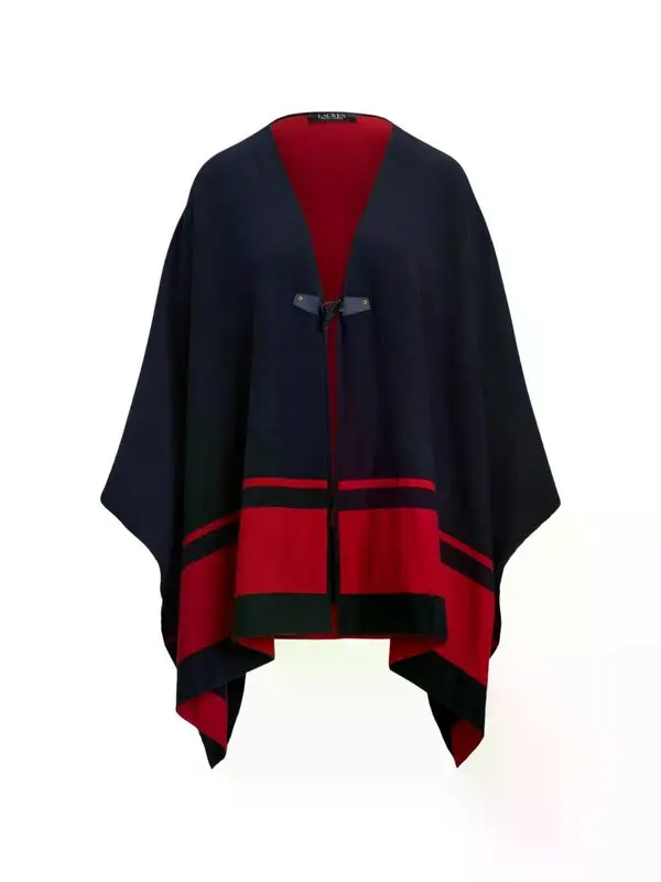 Ralph Lauren Striped Toggle Cape - Blue