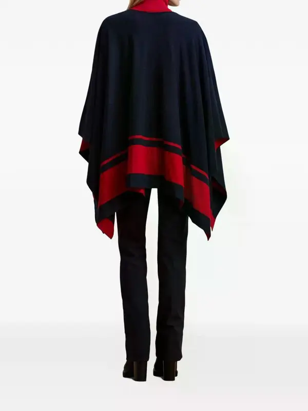 Ralph Lauren Striped Toggle Cape