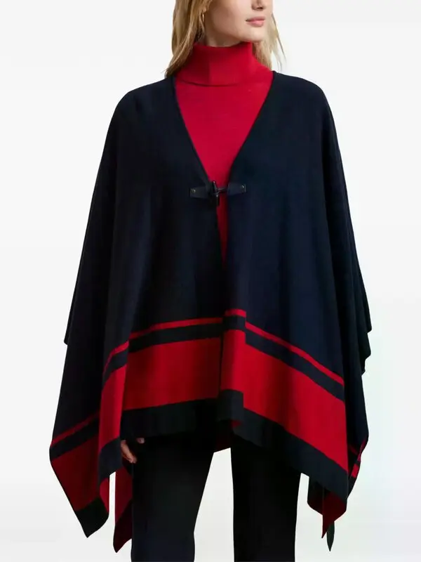 Ralph Lauren Striped Toggle Cape