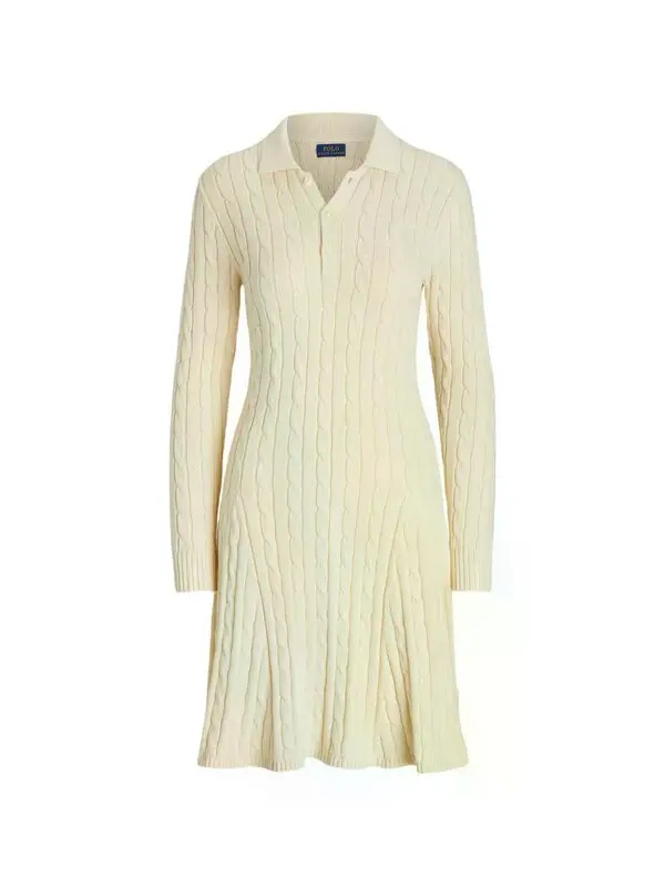 Polo Ralph Lauren Cable-knit Midi Dress - Neutrals