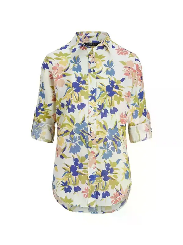 Polo Ralph Lauren Floral-print Top - Neutrals