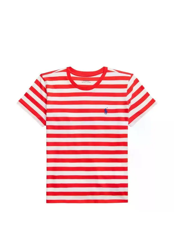 Polo Ralph Lauren Striped Logo T-shirt - Red