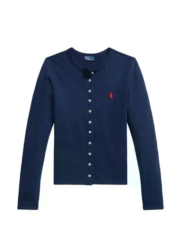 Polo Ralph Lauren Buttoned Long-sleeved Cardigan - Blue